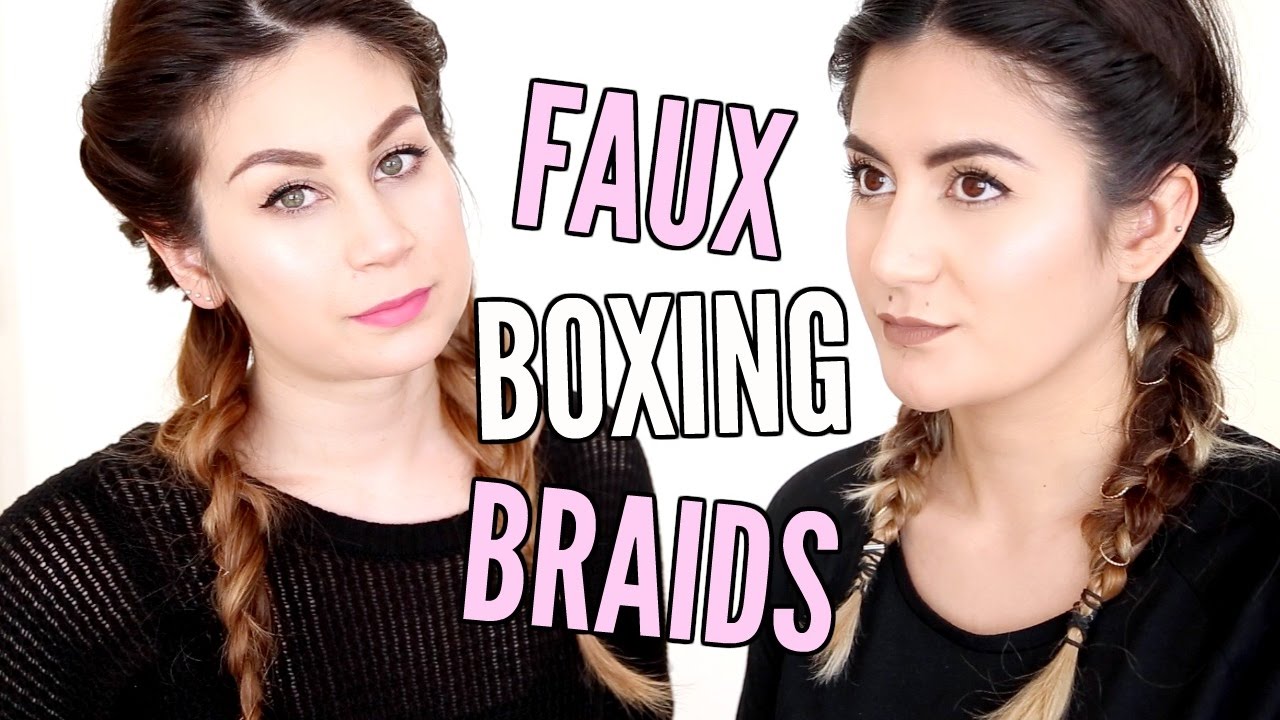 Makkelijke FAUX BOXING BRAIDS DIY - tutorial - YouTube