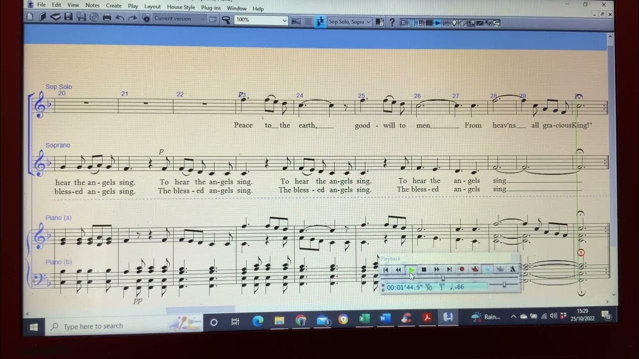 It Came Upon the Midnight Clear. Arthur Sullivan. Sopranos learning ...