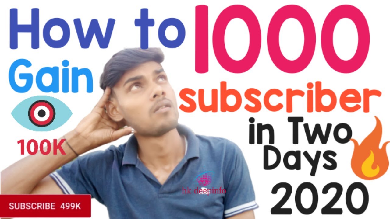 How To Get First 1000 Subscriber On YouTube | 2020 Tricks | Complete ...