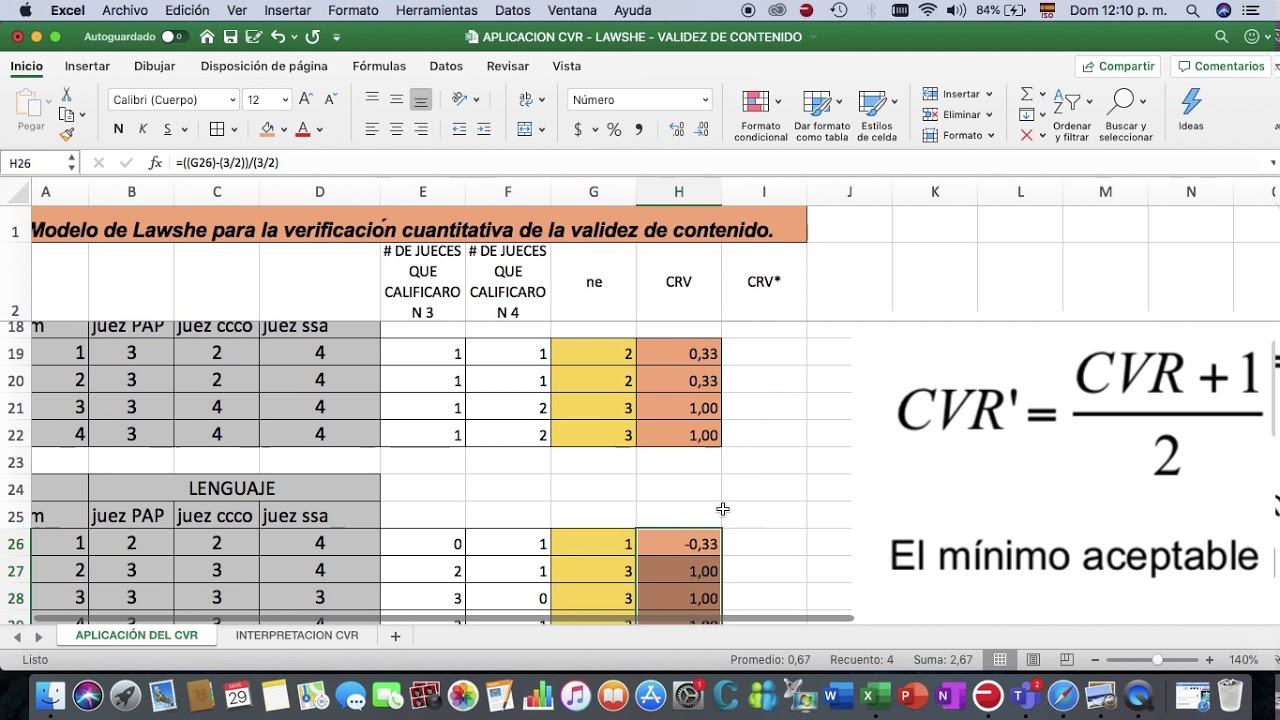 APLICACION MODELO DE LAWSHE VALIDEZ DE CONTENIDO RICARDO JIMENEZ - YouTube