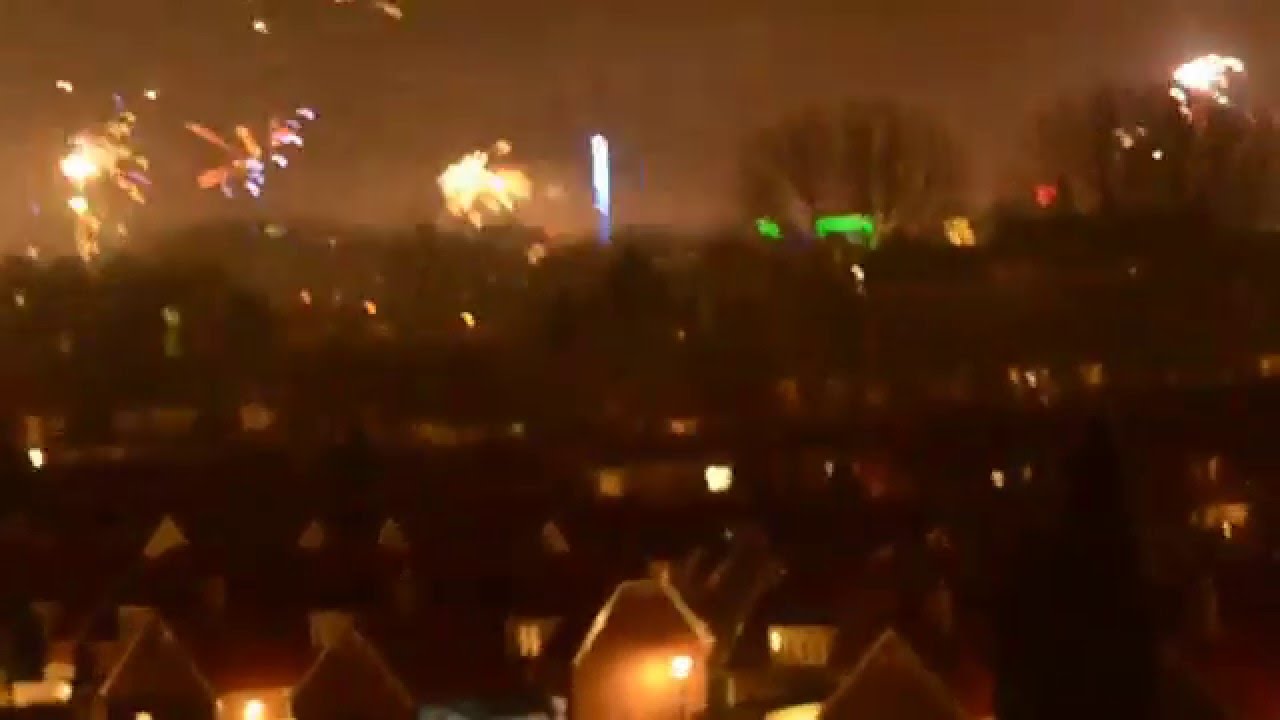 New year Fireworks Netherlands 2016 - YouTube