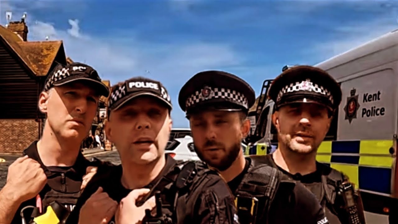 SURROUNDED BY ARMED POLICE!!! - YouTube
