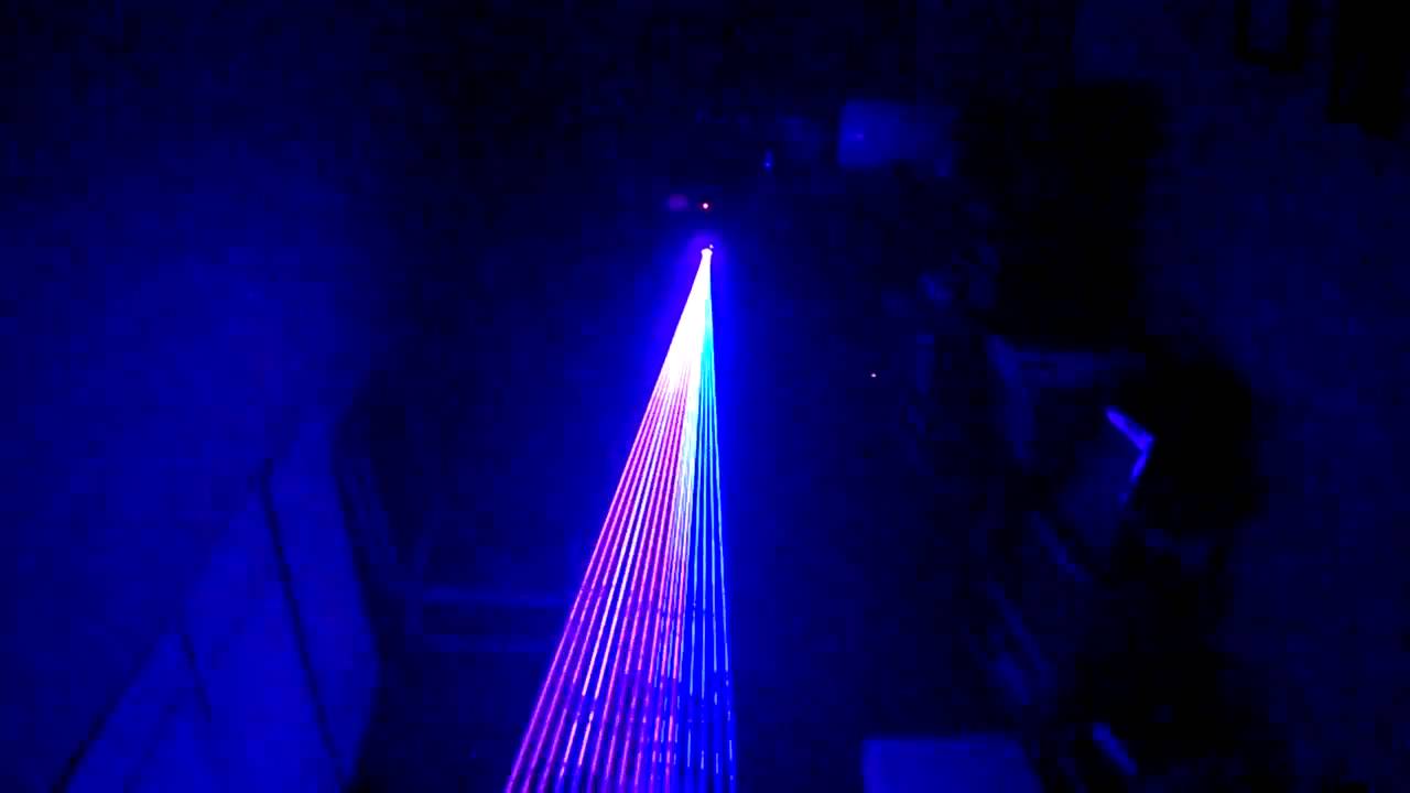 Laser Light Show Projector. RGB Laser 2 Watts - YouTube