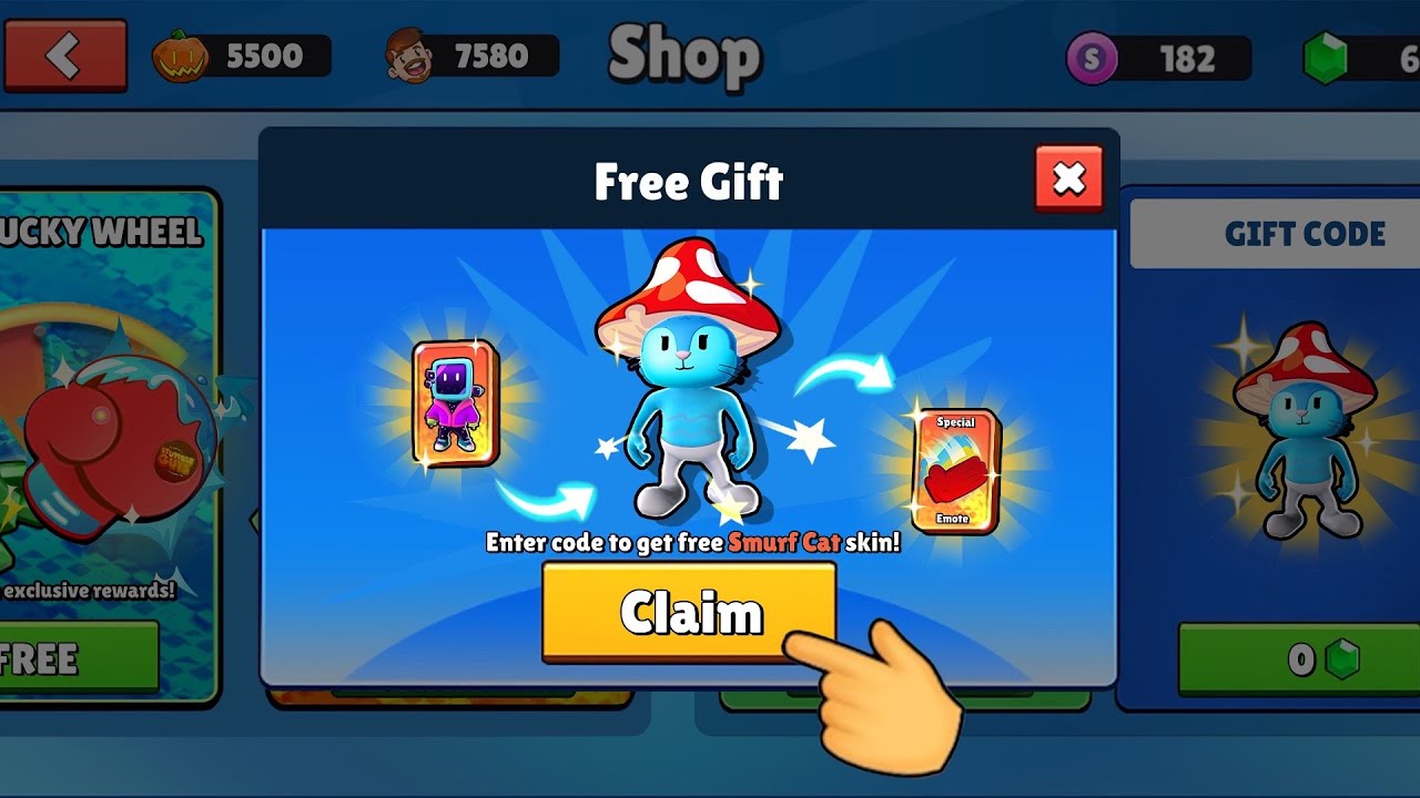 "FREE" SMURF CAT | Stumble Guys - YouTube