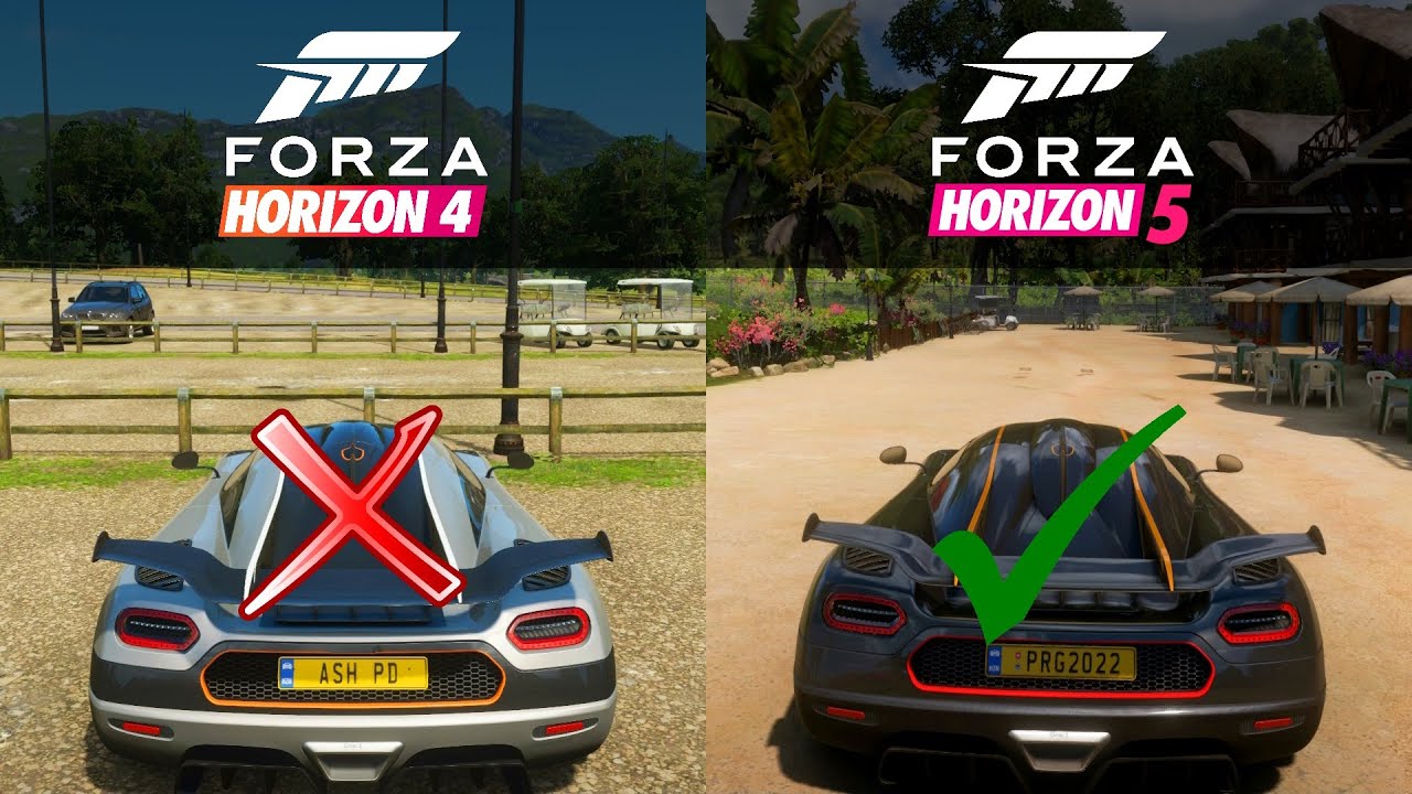 Forza Horizon 4 vs Forza Horizon 5 - Koenigsegg One 1 - Sound & Speed ...