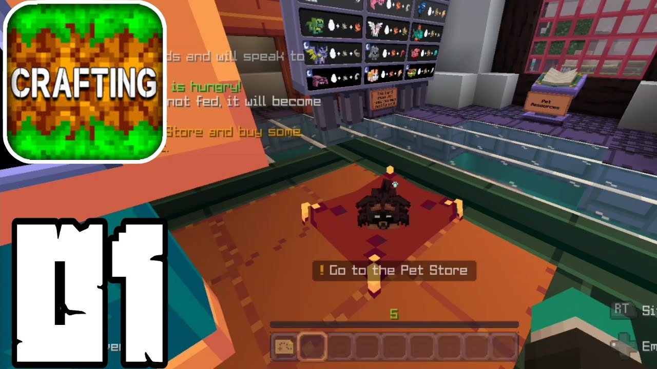 PETS part 1 - Crafting and Building gameplay - YouTube