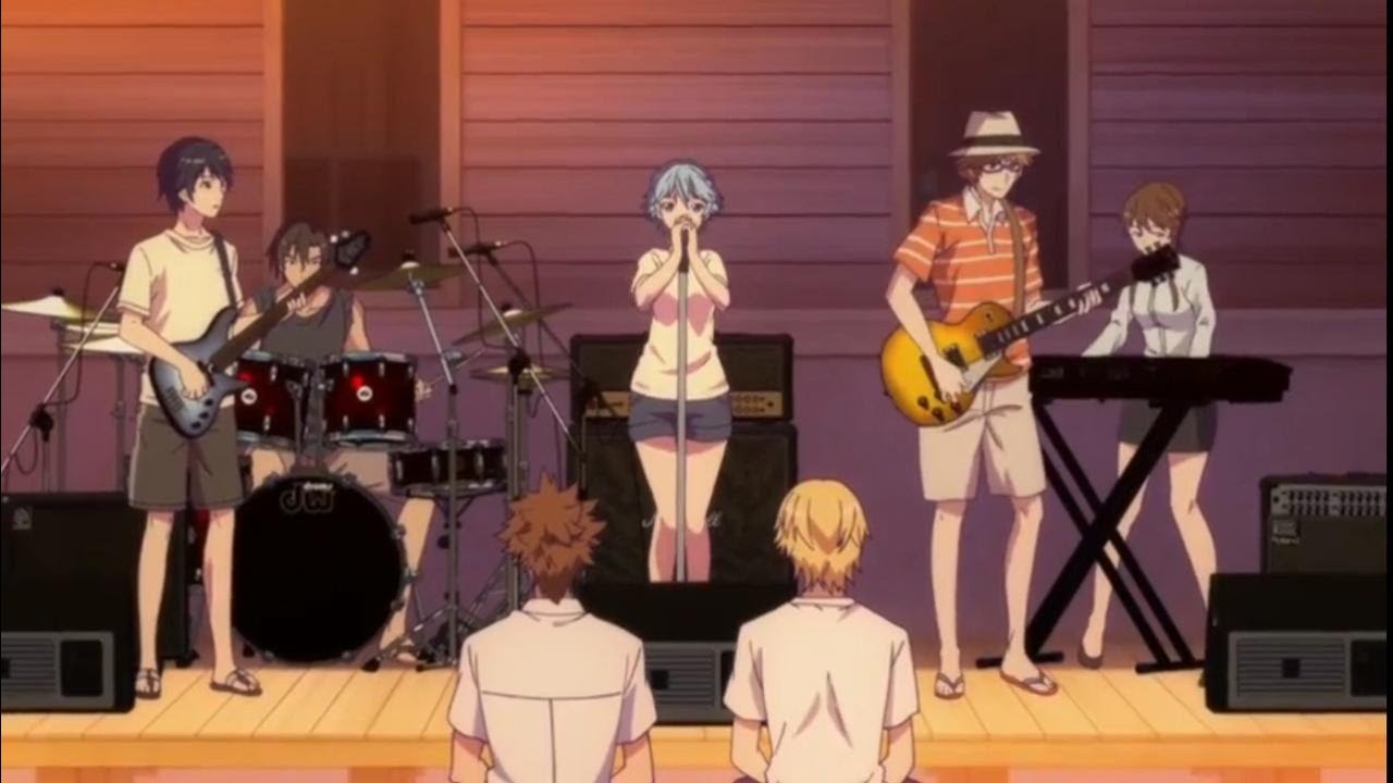 Fuuka Anime Episode 4 Climber's high Song Hedgehogs Performance - YouTube