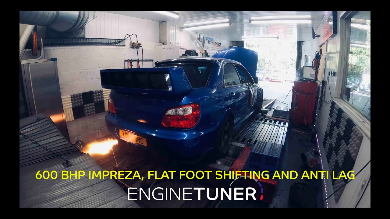 Enginetuner | 600bhp Impreza STi with flat foot shifting and anti lag. - YouTube