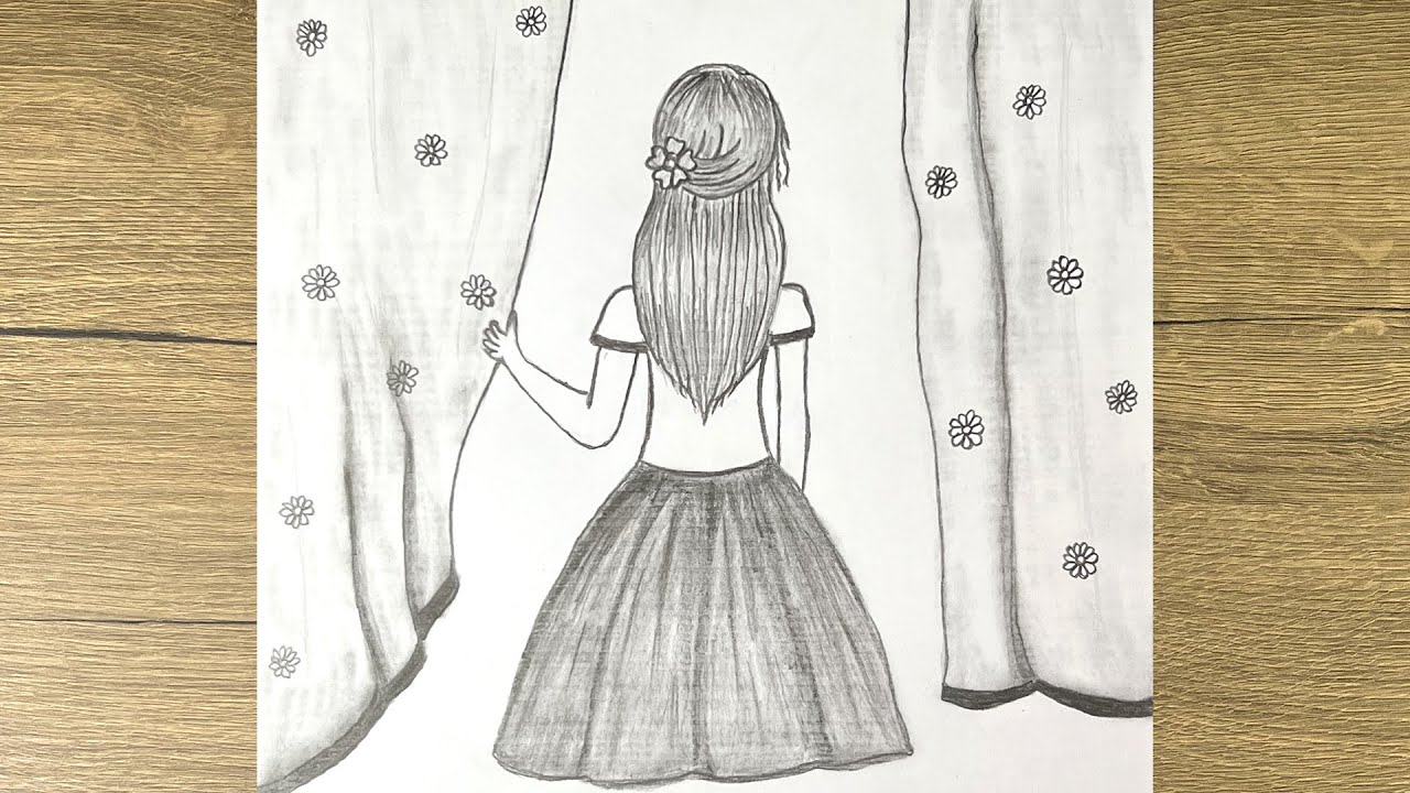 How to Draw a Girl Outside the Window || Drawing Tutorial || Easy ...
