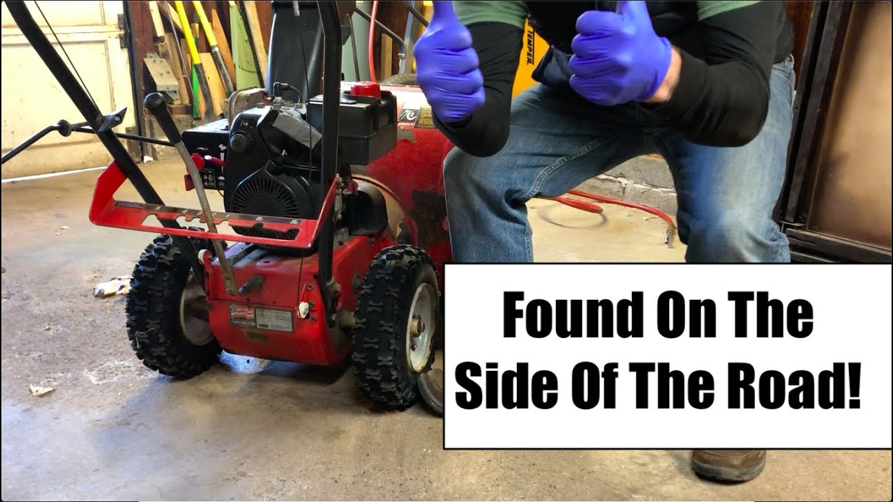 FREE Snow Blower Found In The TRASH. Will It work? - YouTube