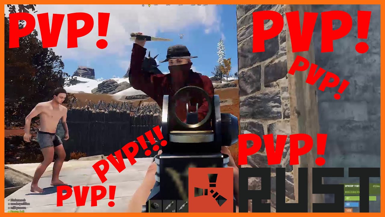 RUST: PEE VEE PEEEEEEEE! (PvP Clips) - YouTube