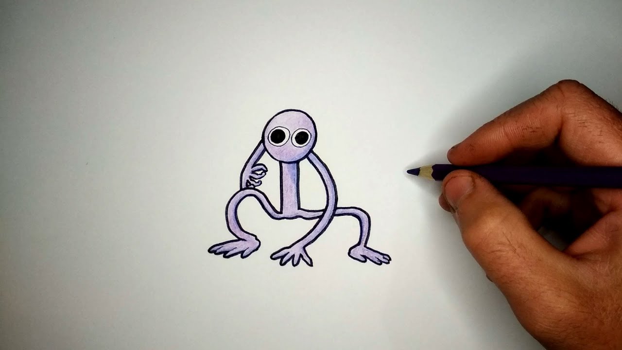 Rainbow Friends - How to draw Purple | Roblox - YouTube