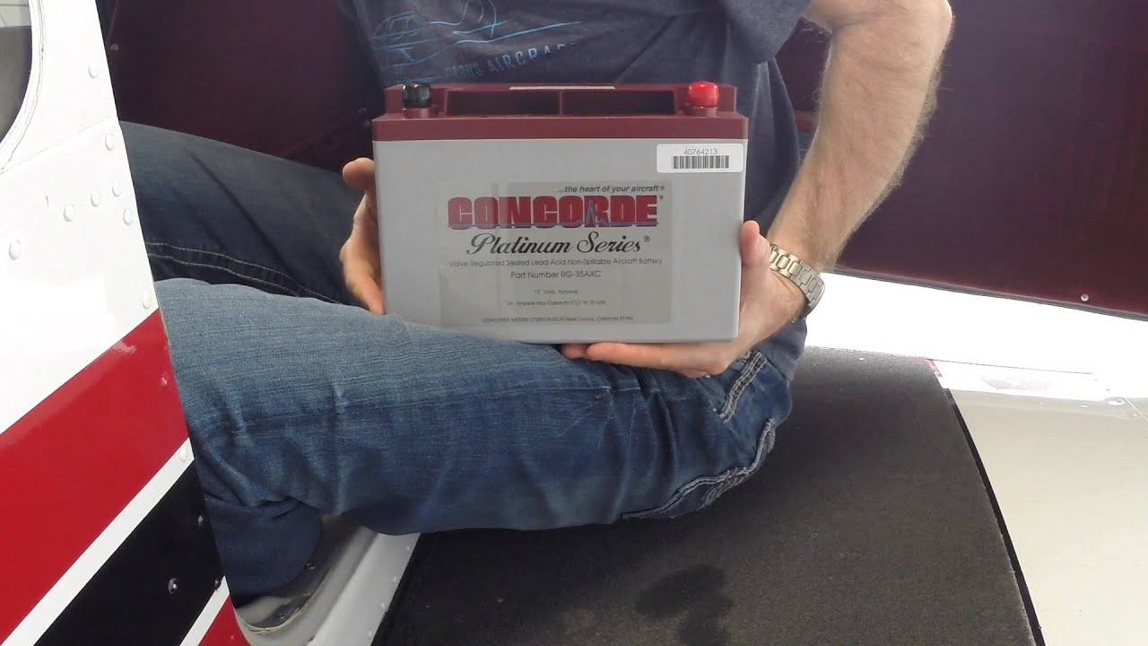 Piper Warrior II Battery replacement - YouTube