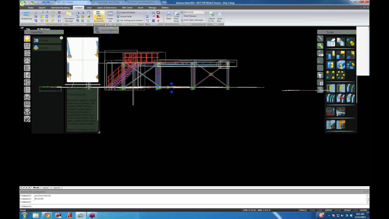 2013 12 12 08 40 Advance Steel basic training 9 of 10 - YouTube