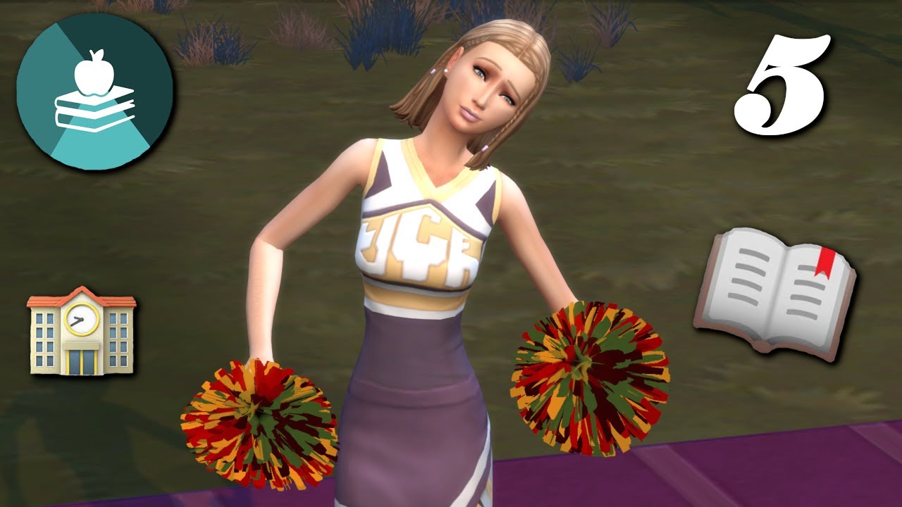 CHEER TEAM!!! 😁🤸‍♀️🏫📖 / The Sims 4: High School Years / Part 5 [ENG ...