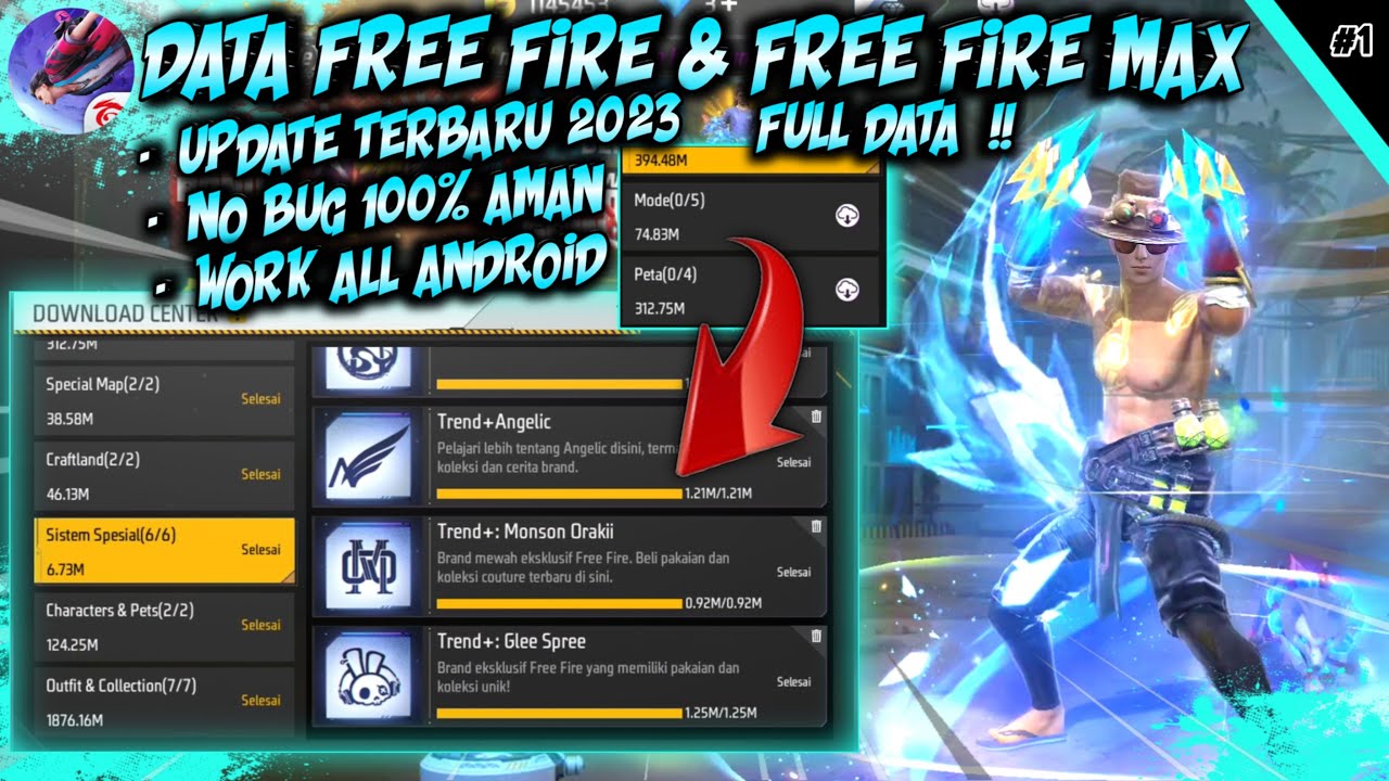CARA CEPAT DOWNLOAD DATA FREE FIRE TERBARU !! | DATA FF FULL EXPANSION ...