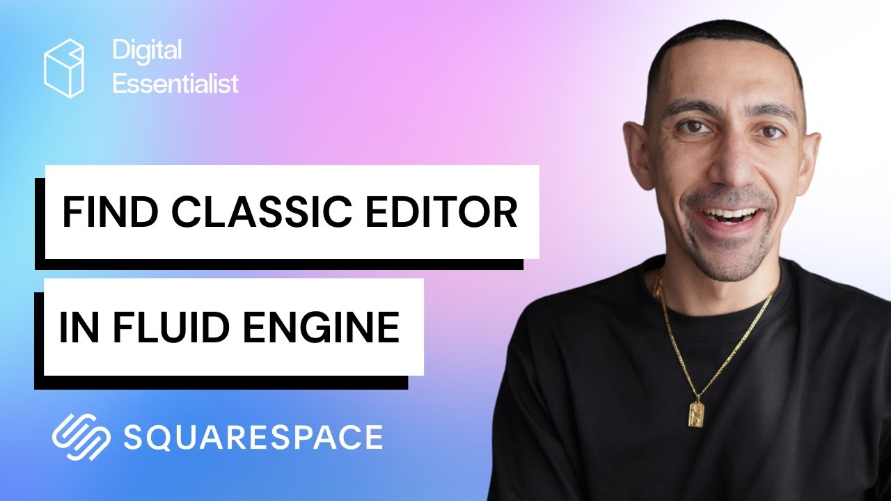 Squarespace How to Add A Classic Editor Section to Your Page [with Fluid Engine] - YouTube
