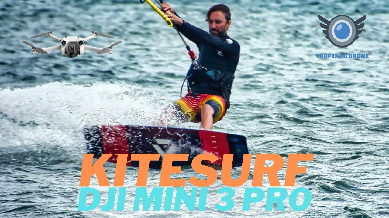 kitesurf & Dji mini 3 pro - YouTube