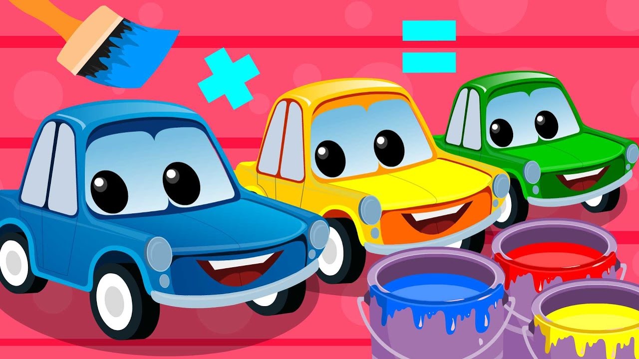 Zeek And Friends | Mixing Colors | Car Song | Rhymes For Children - YouTube