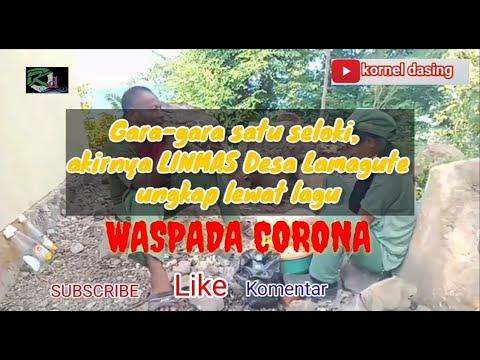 VIDEO LUCU GARA-GARA SATU SELOKI LINMAS LAMAGUTE CURHAT LEWAT LAGU ...