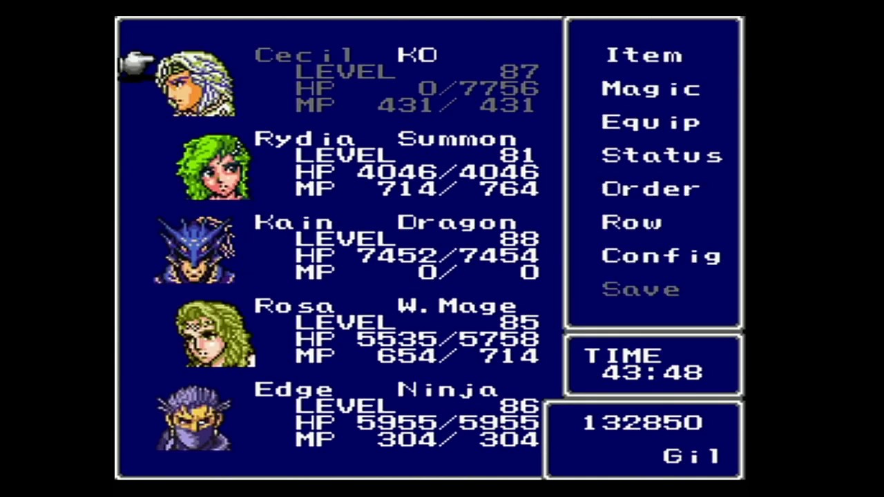 Final Fantasy IV - Stat Maxing - YouTube