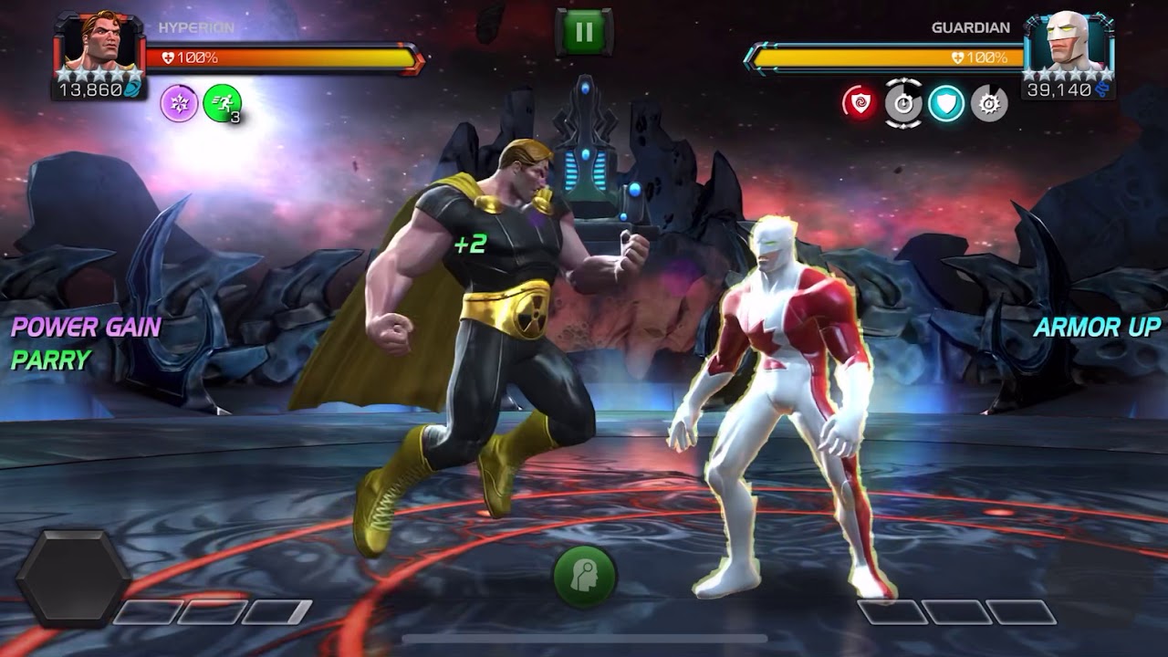 Mcoc: Hyperion vs guardian - YouTube