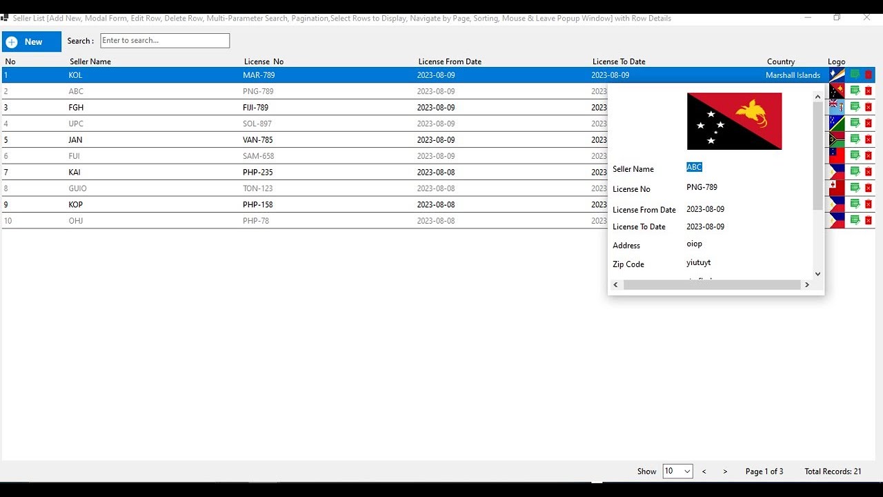 Custom Datagridview Pagination Object Oriented Programming C