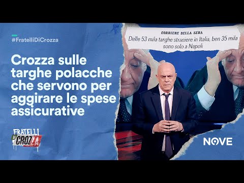 Crozza sulle targhe polacche che servono per aggirare le spese assicurative | Fratelli di Crozza