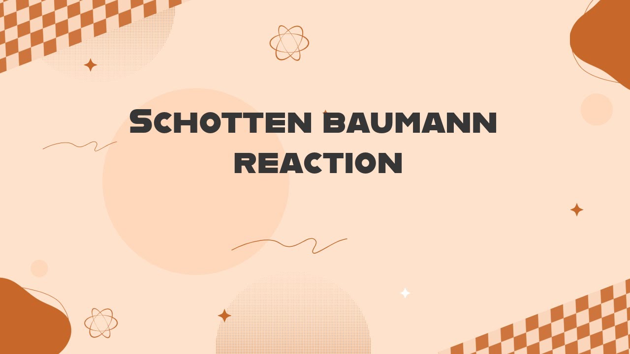 Benzoylation || Schotten Baumann reaction || mechanism || JEE mains ...