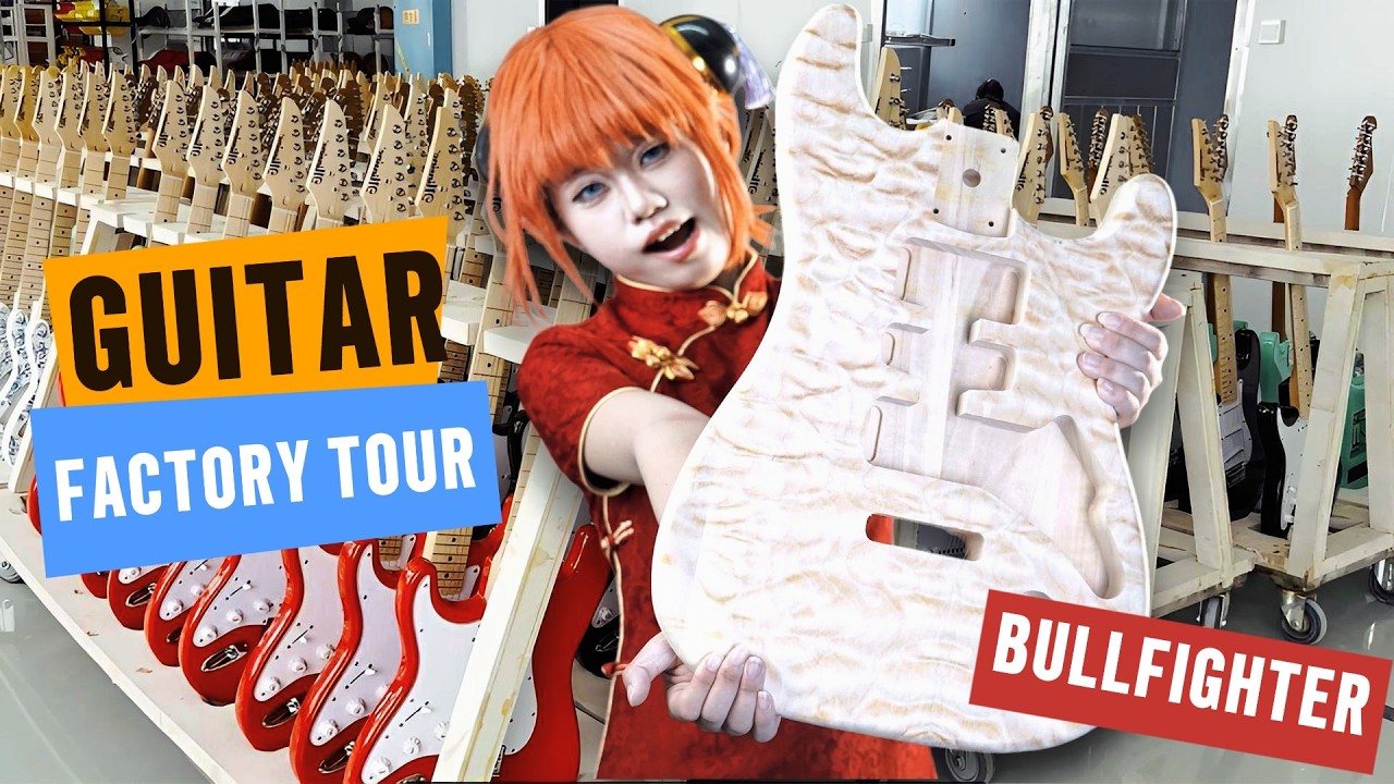 Unveiling the Secrets: Bullfighter Electric Guitar Factory Tour！ - YouTube