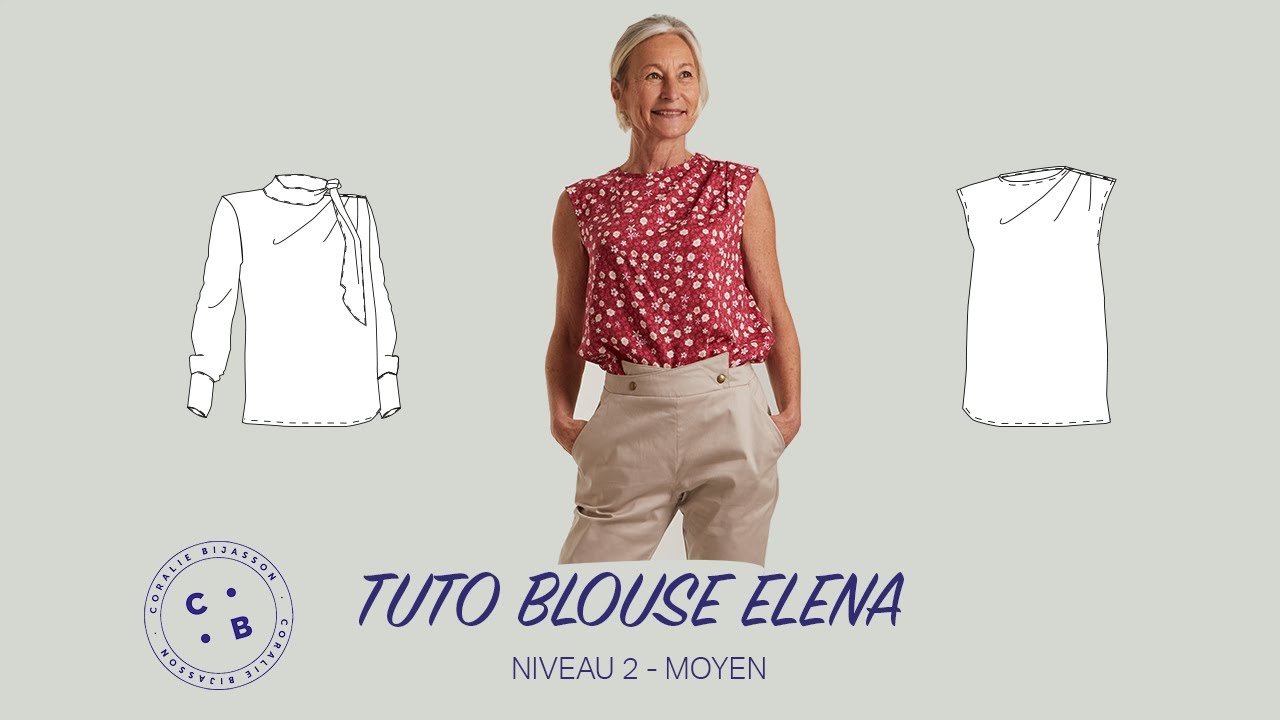 Elena version sans manches et encolure ronde, le tuto du patron de ...
