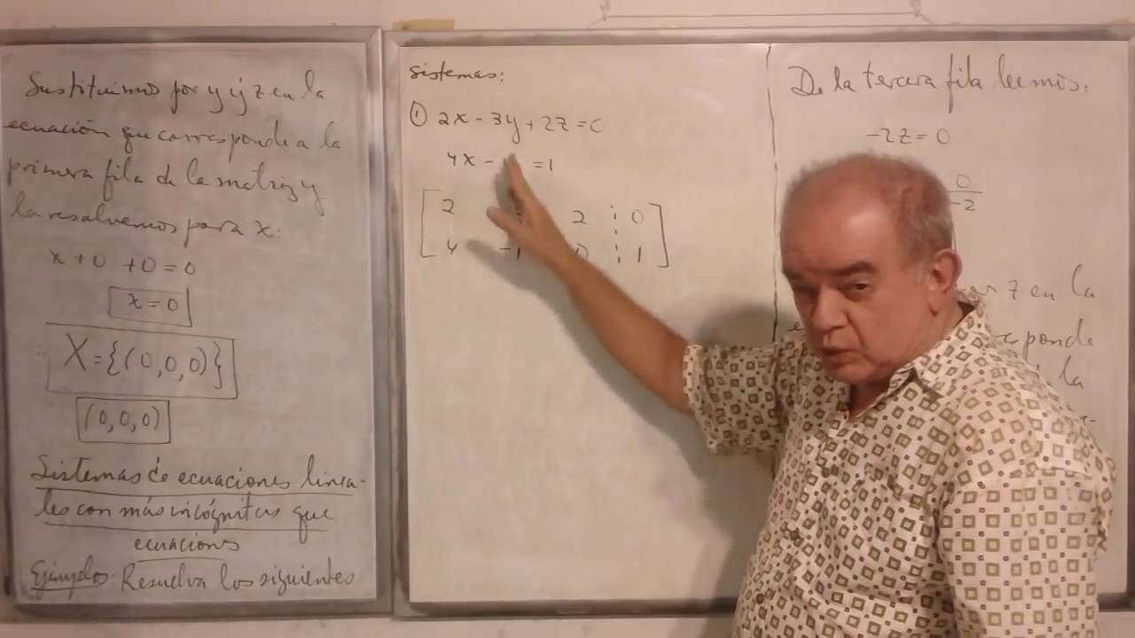 Álgebra Avanzada - Lección 71 - A (sistemas de ecuaciones con más ...