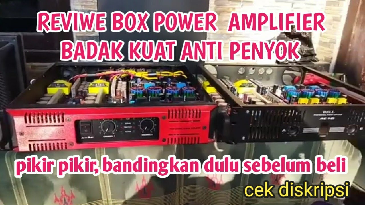 BOX POWER AMPLIFIER PROFESIONAL. KOKOH DAN TAHAN BANTING - YouTube