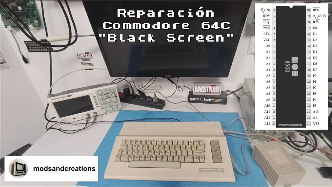 Reparación del Commodore 64c de modsandcreations, black screen y fallo ...