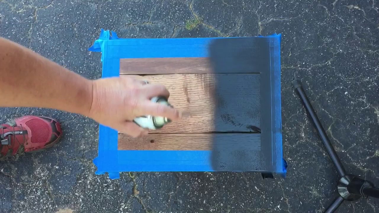 Creating a Chalkboard Paint Area on Reclaimed Wood - YouTube