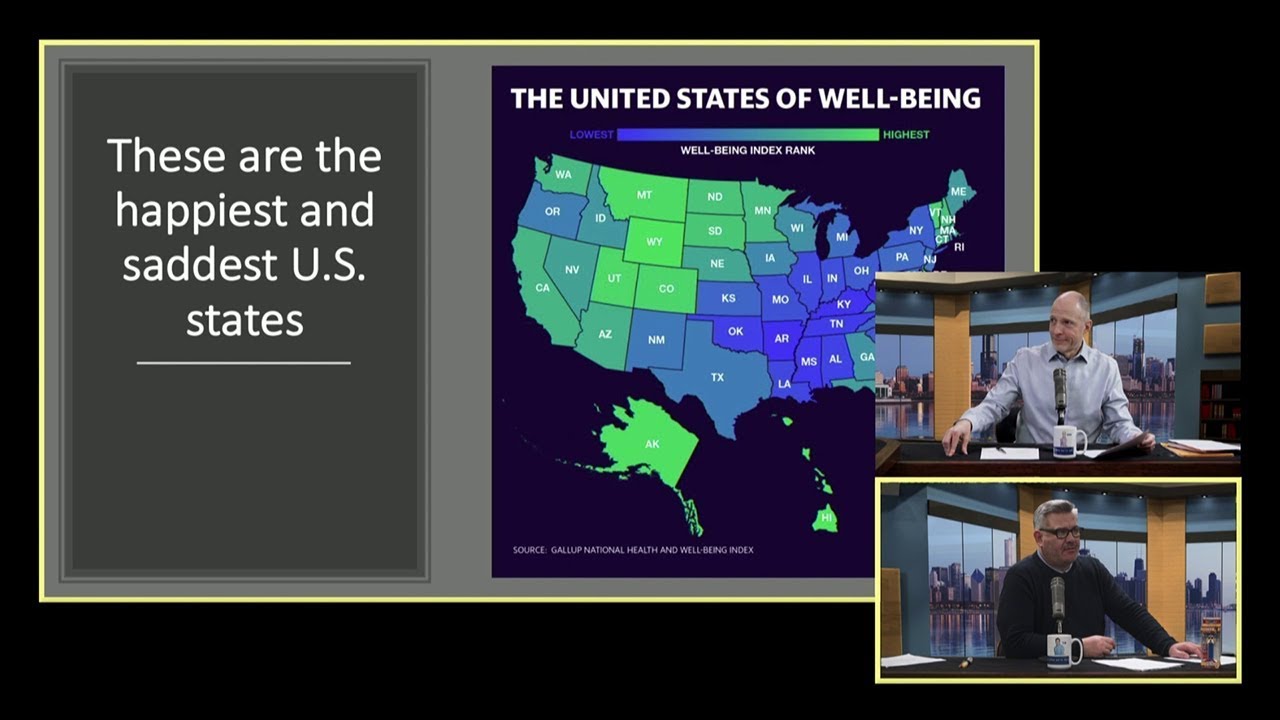 The happiest and saddest states in America - YouTube