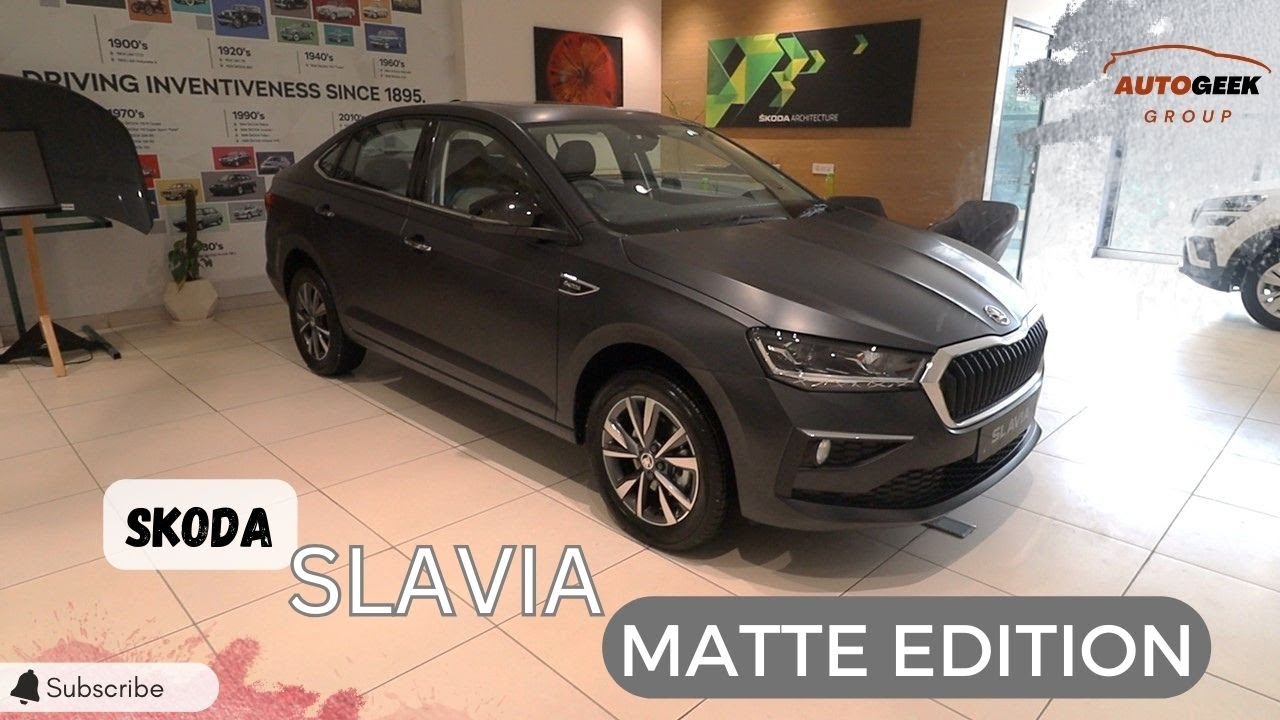 Bold Elegance: Exploring the All-New Skoda Slavia Matte Edition ...