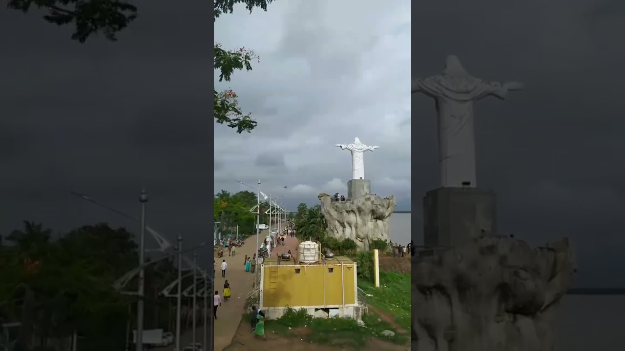 Pondicherry yanam beach.. Jesus statue.⛪ ️ - YouTube