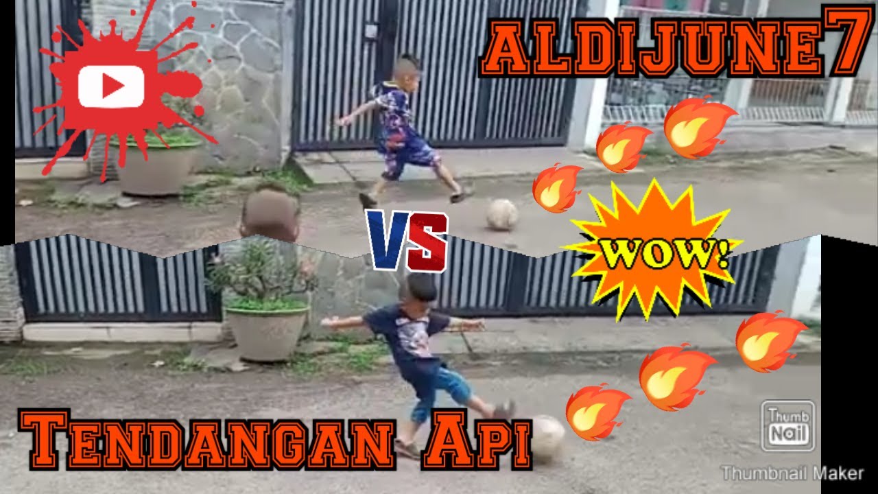 Tendangan Api Aldijune | Bermain Bersama Aldijune - YouTube