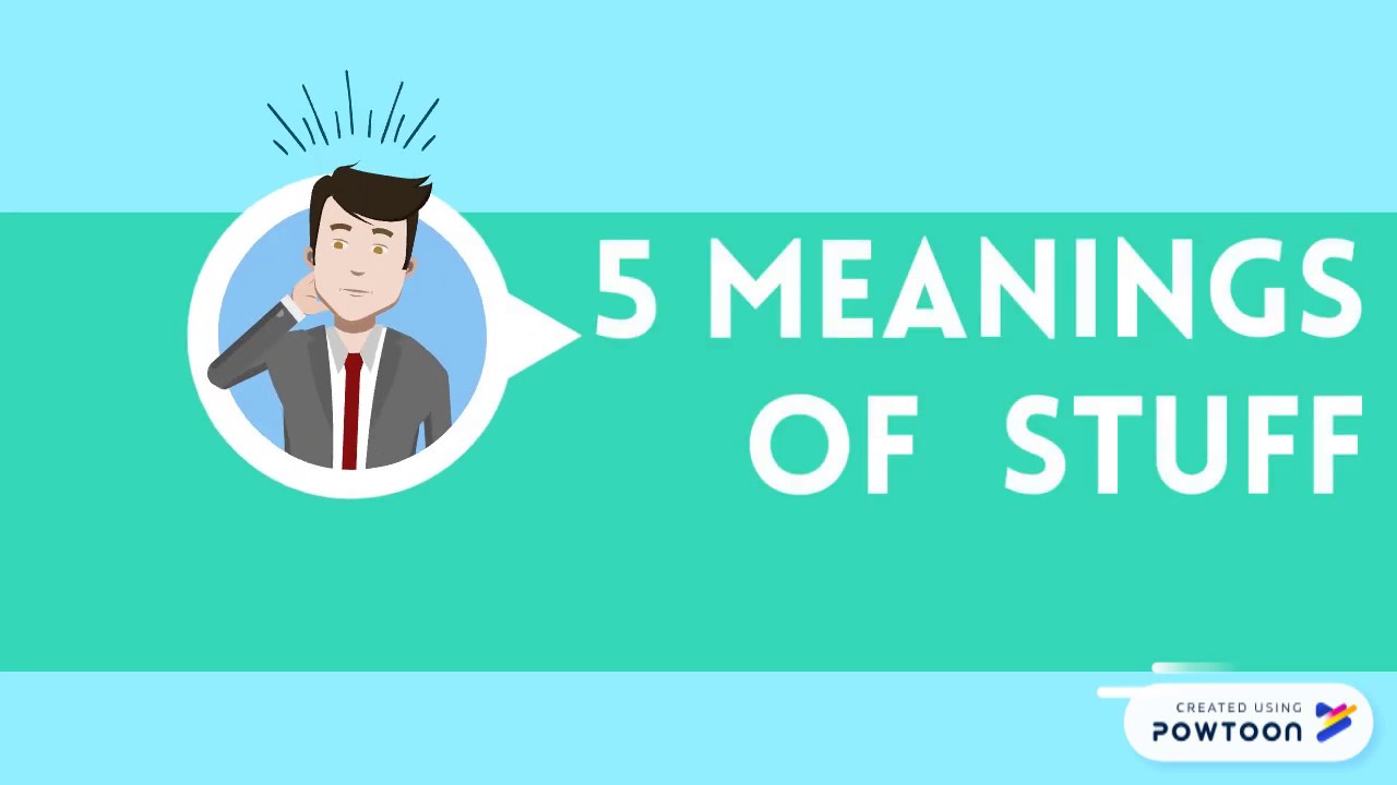 5 meanings of "STUFF" - YouTube