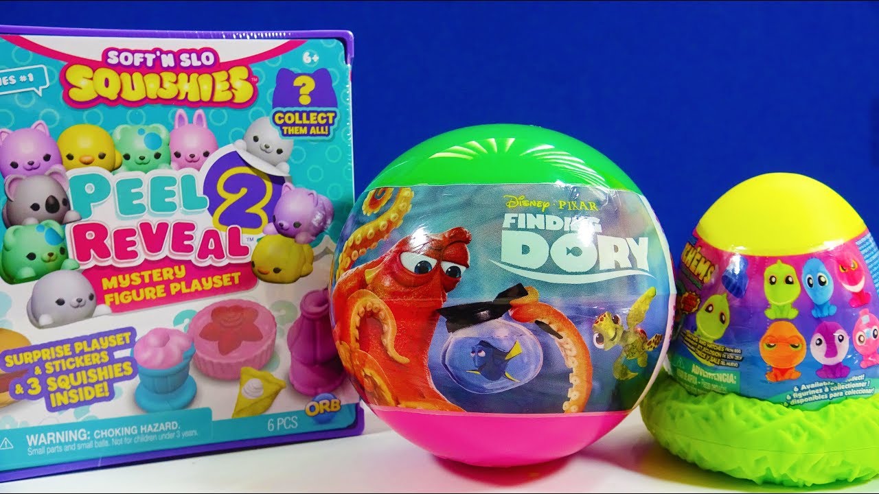 Soft 'N Slo Squishies Hatch'Ems Mashems Disney Finding Dory Capsule ...