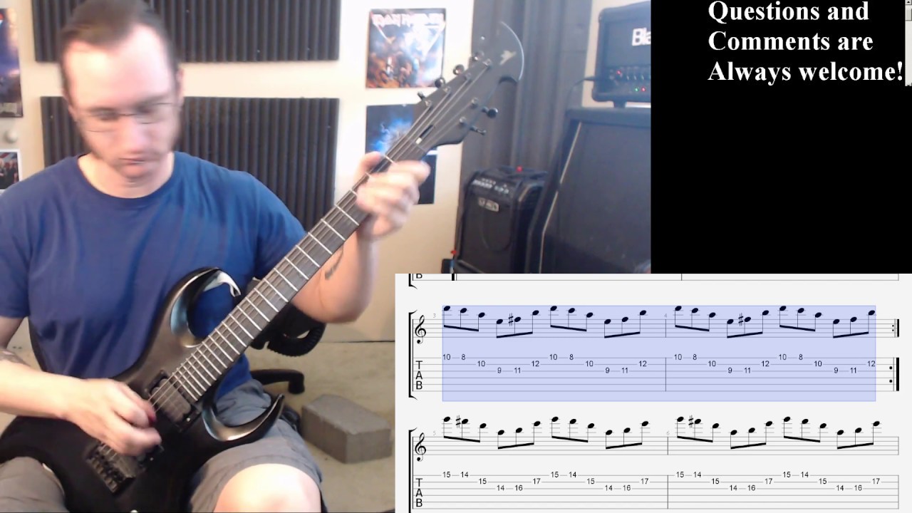 Guitar Log #87 - Day 2 of a 3rd Sweep Picking Riff - YouTube