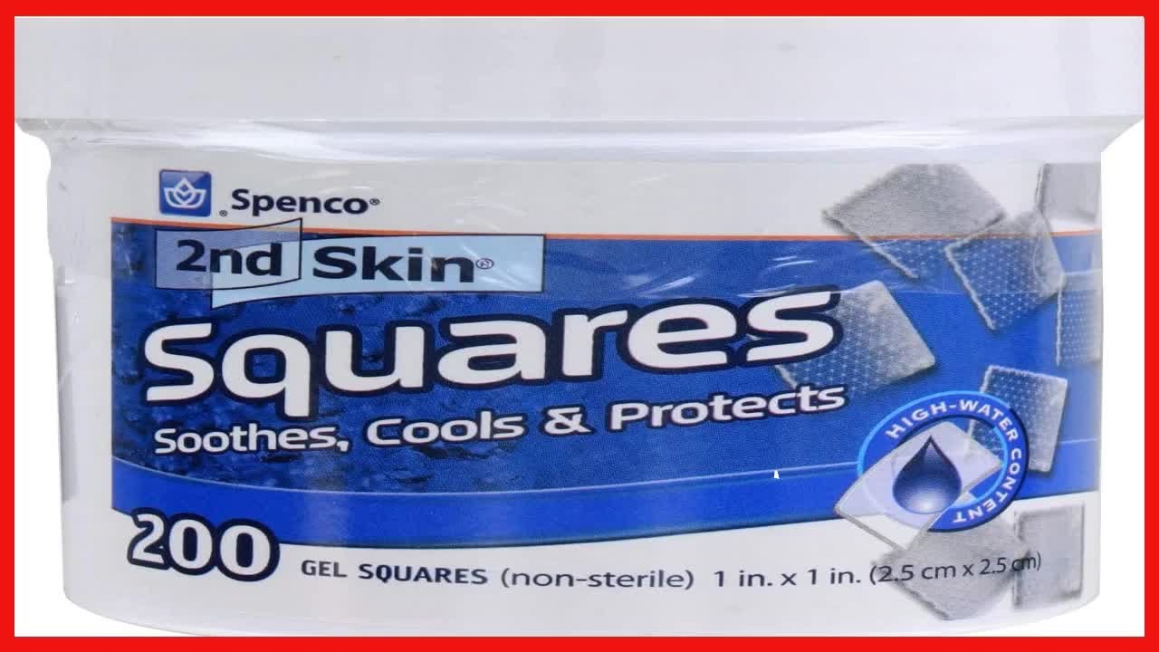 Spenco 2nd Skin Squares Soothing Protection, Gel Squares 200-Count ...