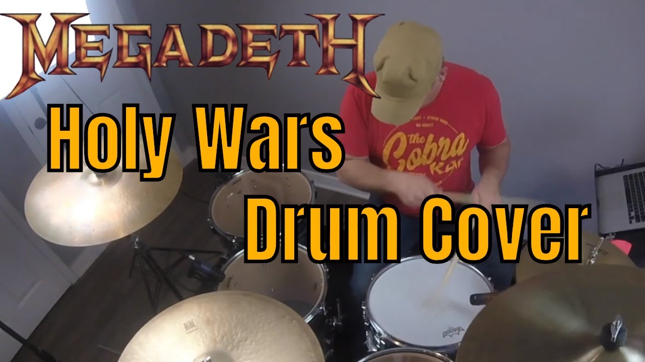 Megadeth "Holy Wars" Drum Cover (HQ Audio Drumless Track) - YouTube