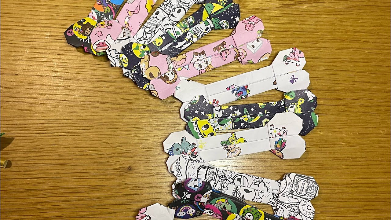 Halloween Origami Bones Tutorial - YouTube