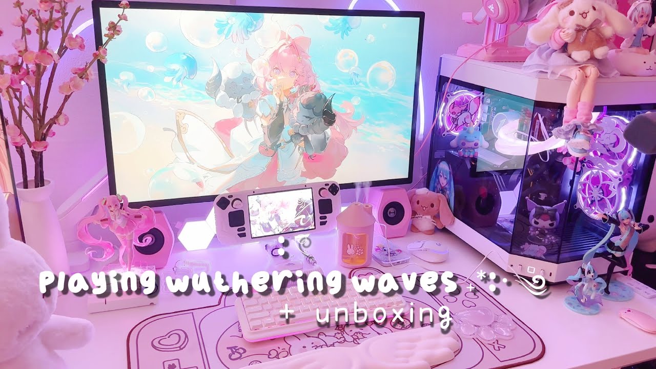 couchmaster CYPINK + kuromi funko, miffy + 🌸 playing wuthering waves ...