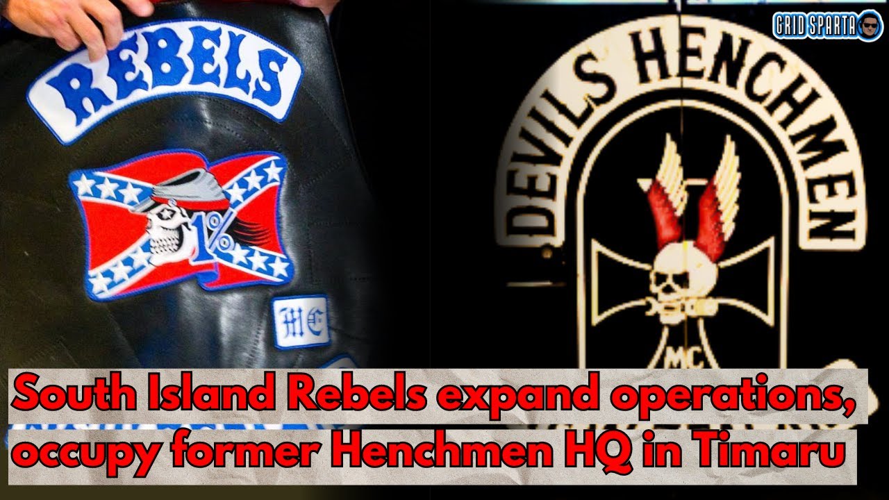 Devils Henchmen MC give way to Rebels MC in Timaru - YouTube