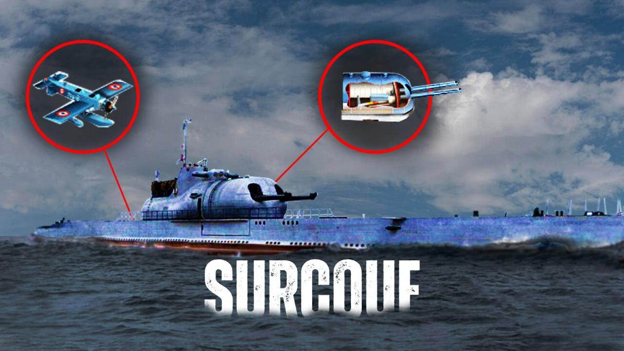 The most UNIQUE Submarine of WW2: Surcouf - YouTube