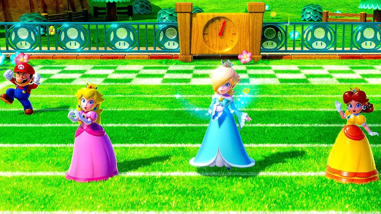 Mario Party Superstars - 3 Powerful Princesses VS Mario - YouTube