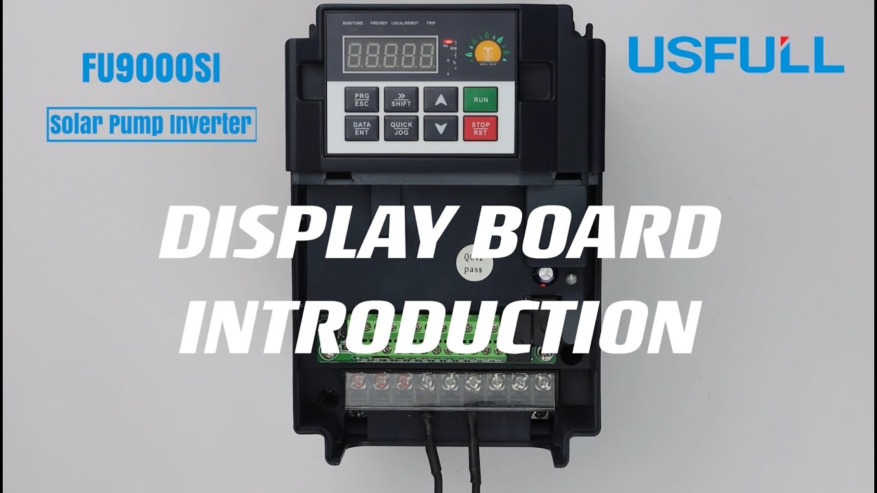 USFULL solar pump inverter Display board introduction - YouTube